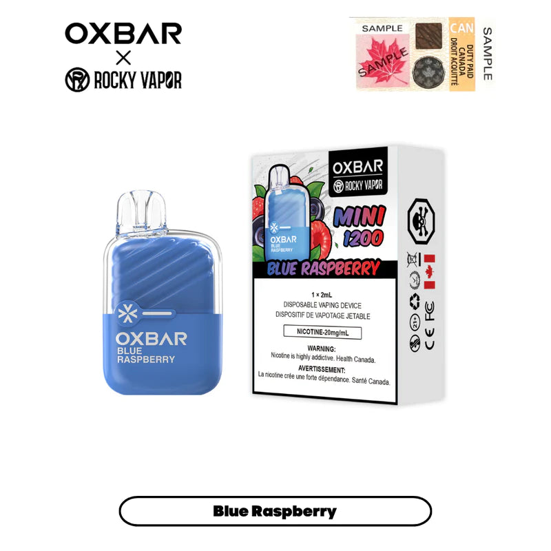 Blue Raspberry - OXBAR Mini 1200 Disposable Vape – Quality Vapes