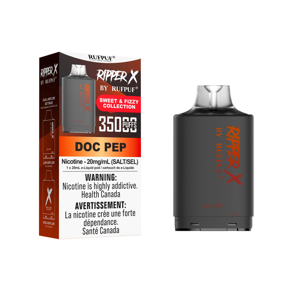 Doc Pep - Ripper X 35K Turbo Pod | 35,000 Puffs – Quality Vapes