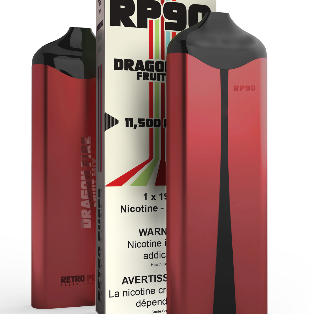 Boosted RP90 Disposable Vape - Dragon Fire, 11,500 Puffs – Quality Vapes
