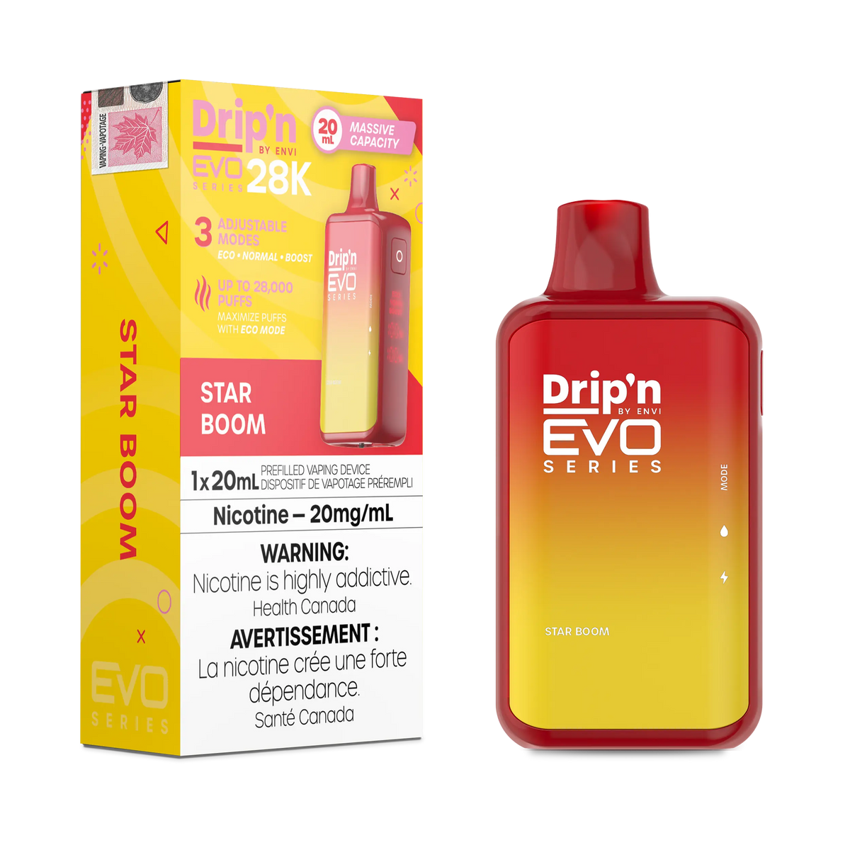 Drip'n by Envi EVO Series 28K Disposable - Star Boom – Quality Vapes