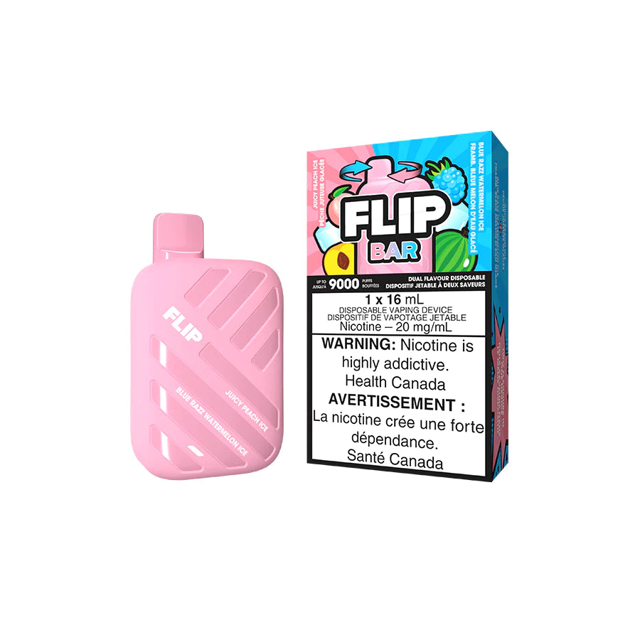 Flip Bar Disposable Vape - Juicy Peach Ice and Blue Razz Watermelon Ic ...