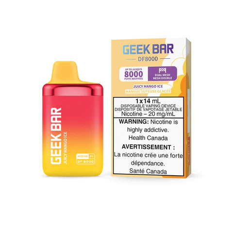 GEEK BAR DF8000 DISPOSABLE - JUICY MANGO ICE – Quality Vapes