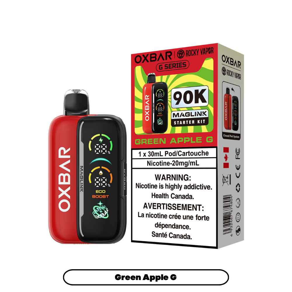 Green Apple G - Rocky Vapor Oxbar Maglink 90K kit – Quality Vapes