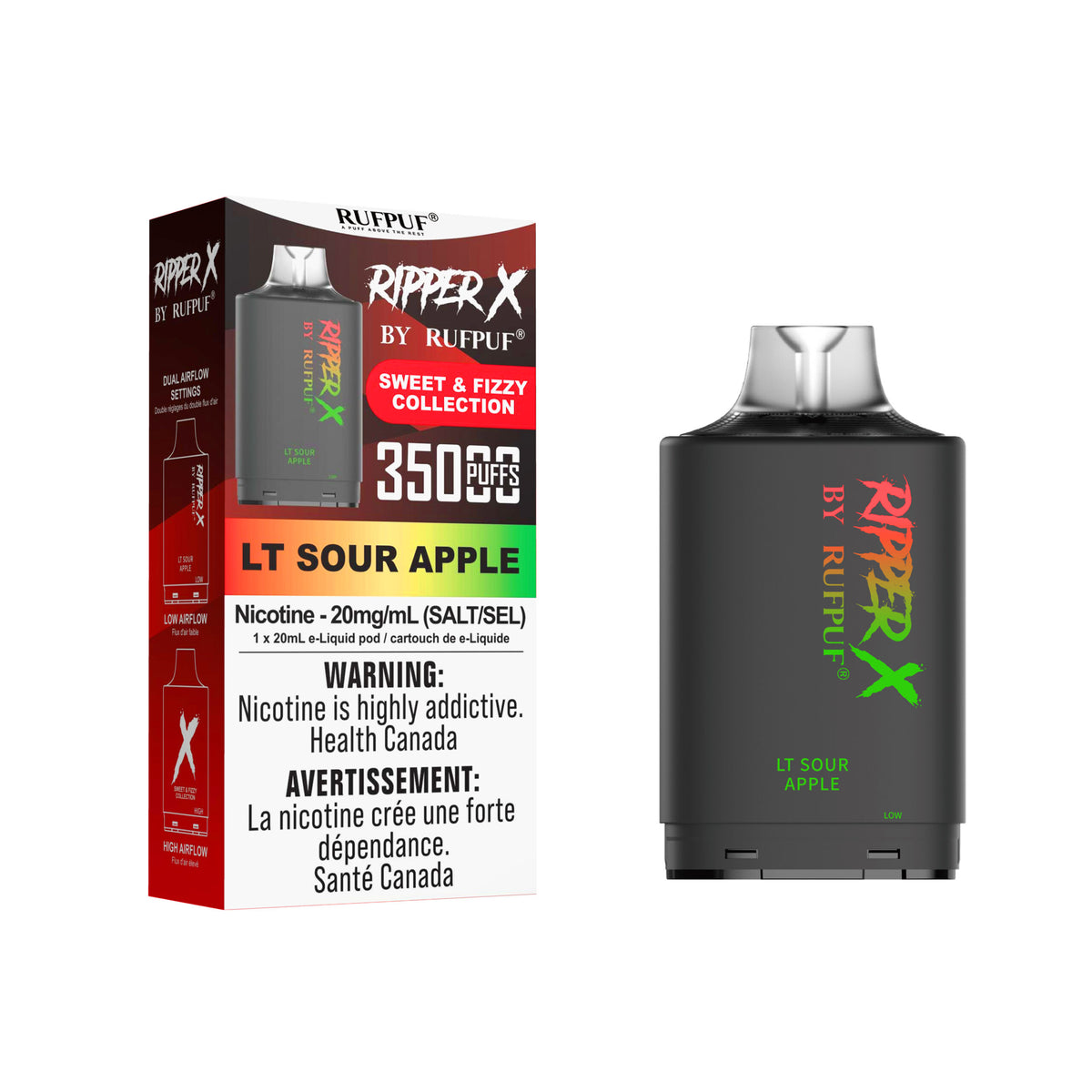 LT Sour Apple - Ripper X 35K Turbo Pod | 35,000 Puffs – Quality Vapes