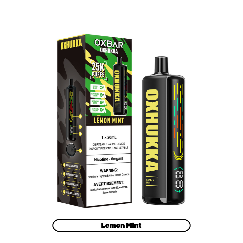 OXBAR OXHUKKA 25k Puffs Disposable Vape - Lemon Mint – Quality Vapes