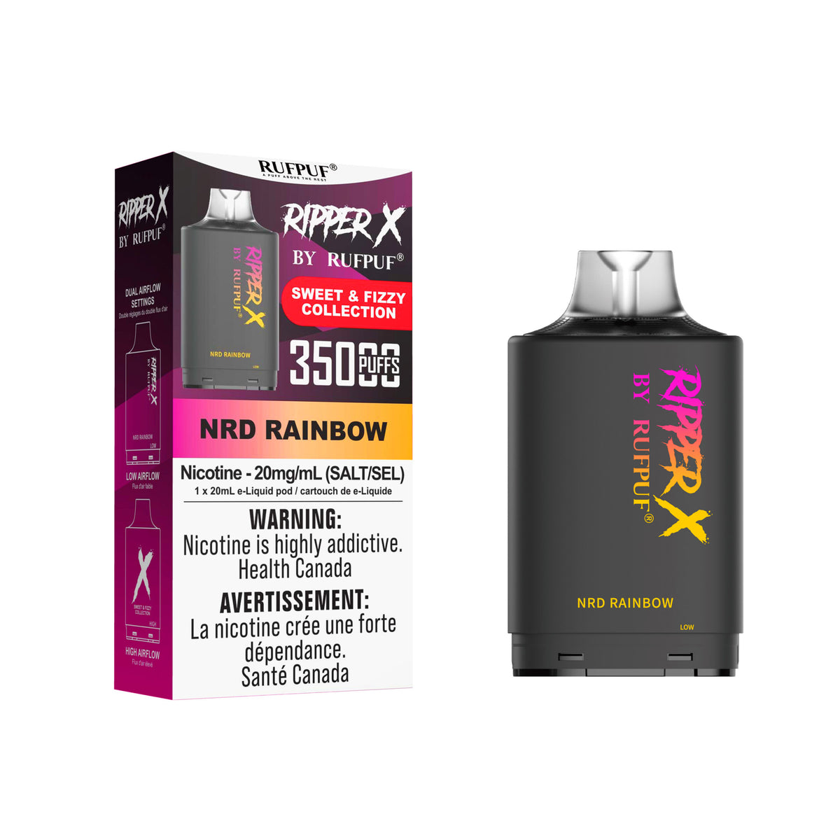 NRD Rainbow - Ripper X 35K Turbo Pod | 35 000 bouffées – Quality Vapes