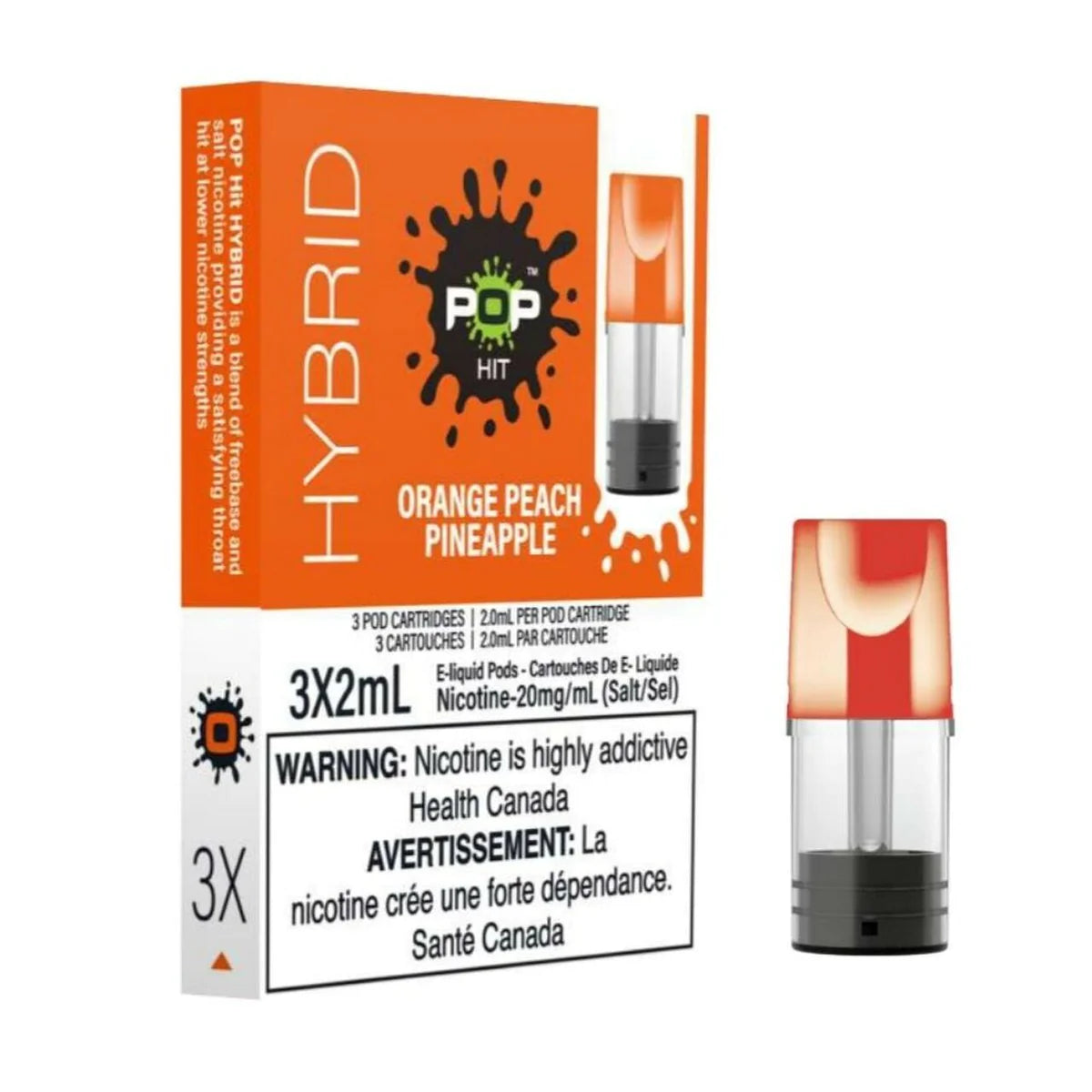 ORANGE PEACH PINEAPPLE - POP HIT HYBRID PODS – Quality Vapes