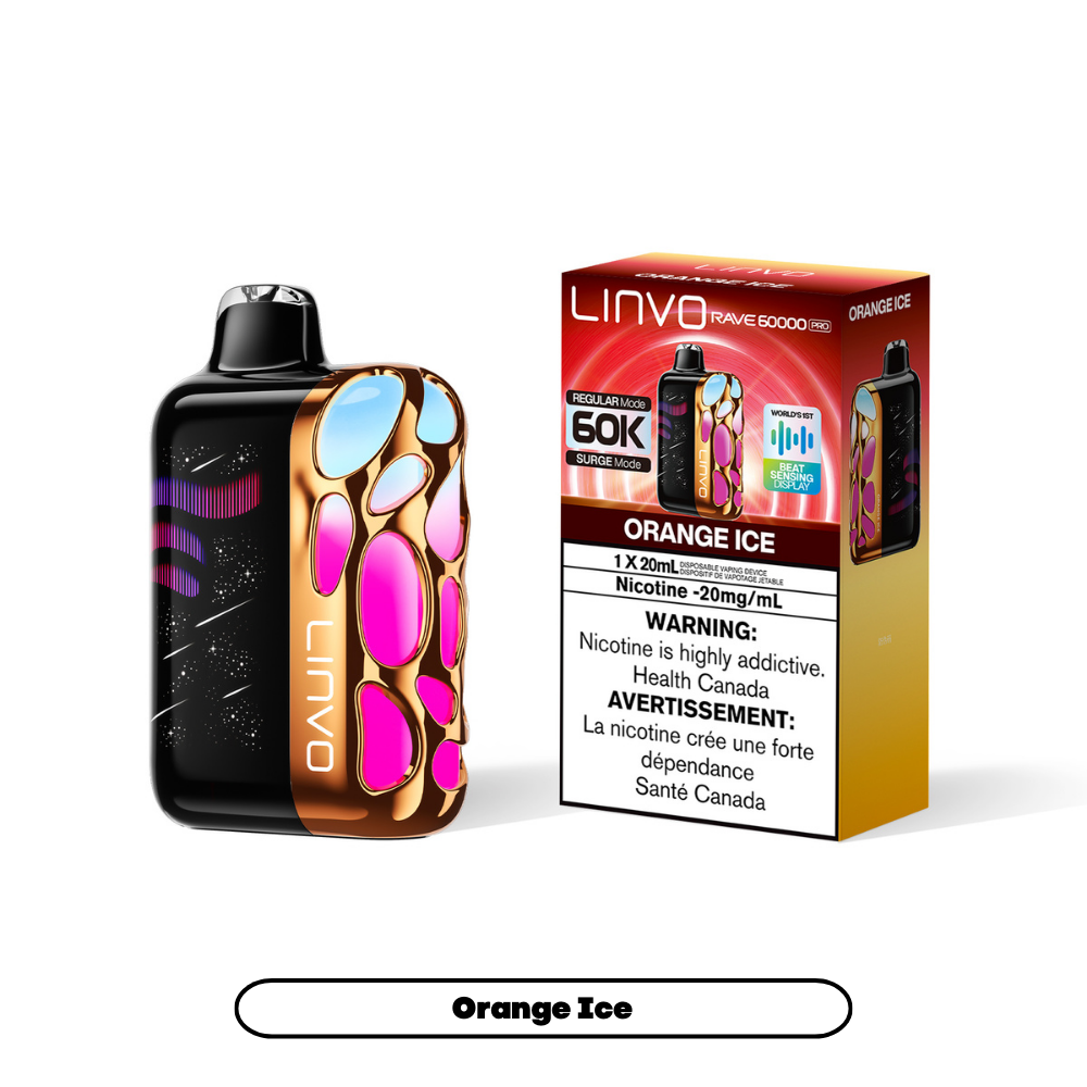Orange Ice - Linvo Rave 60K Pro Disposable Vape – Quality Vapes