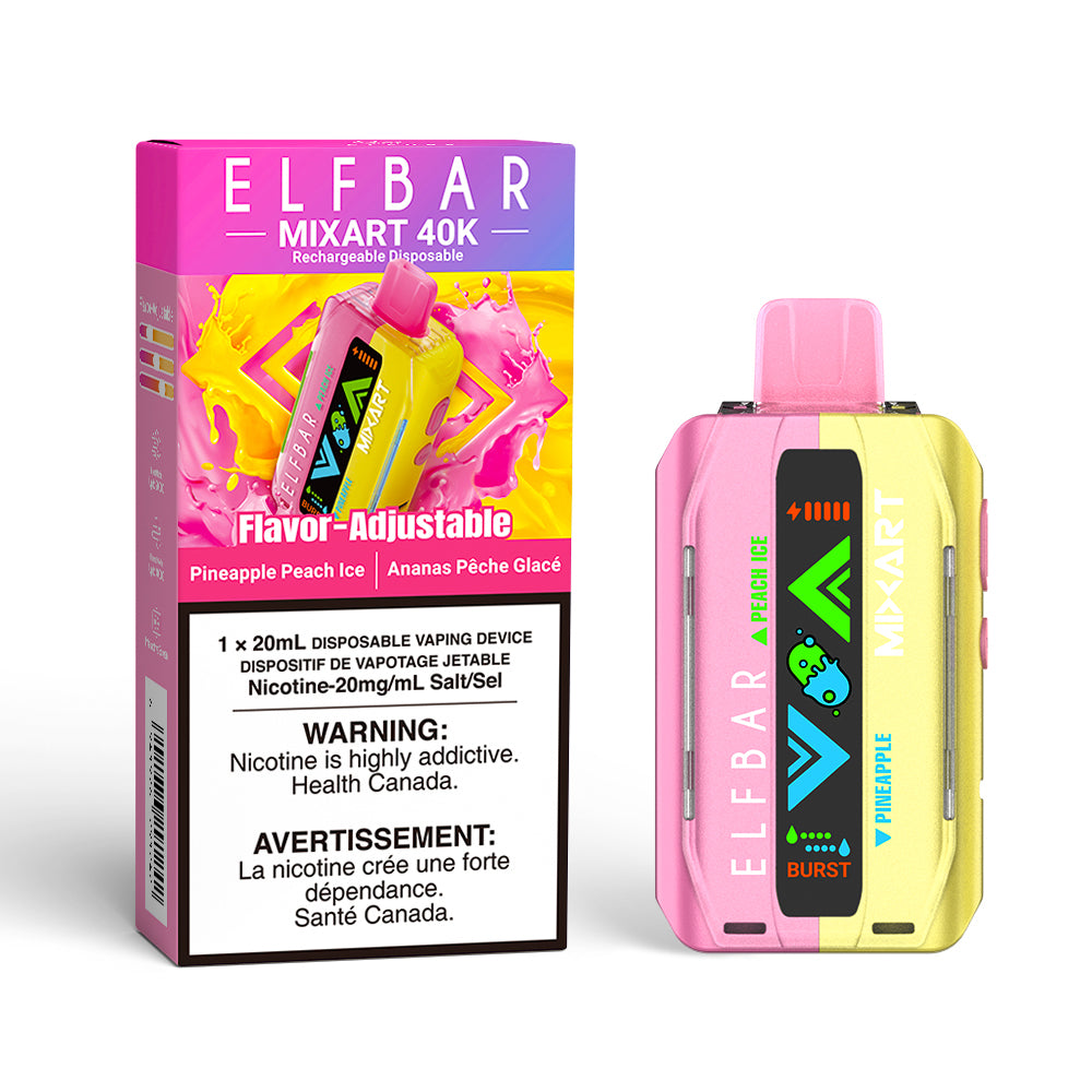 Pineapple Peach Ice - ElfBar MixArt 40K Disposable Vape – Quality Vapes