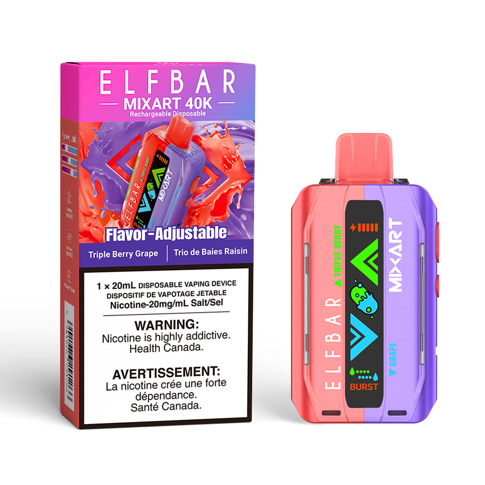 Triple Berry Grape - ElfBar MixArt 40K Disposable Vape – Quality Vapes