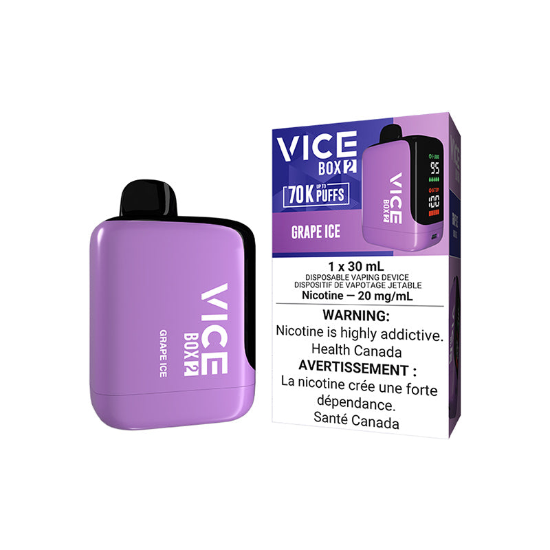 Vice Box 2 70K Disposable - GRAPE ICE – Quality Vapes