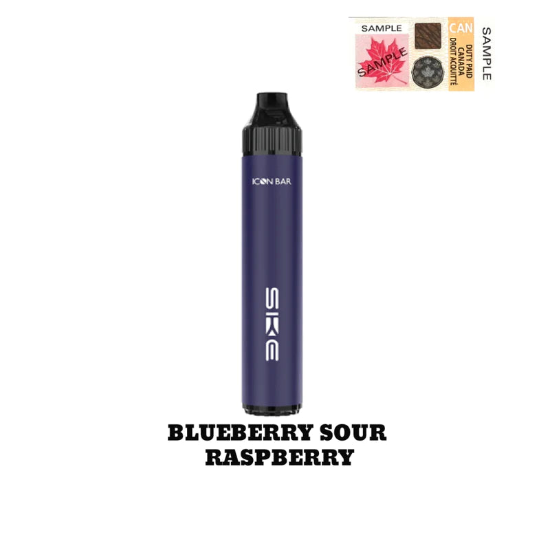 Blueberry Sour Raspberry - Icon Bar Disposable Vape – Quality Vapes