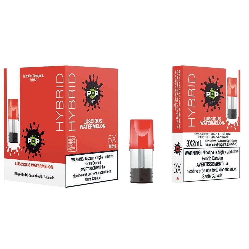 LUSCIOUS WATERMELON - POP HIT HYBRID PODS – Quality Vapes