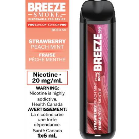Breeze Pro Strawberry Peach Mint - Synthetic – Quality Vapes