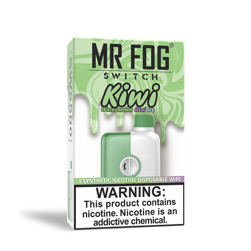 KIWI WATERMELON ACAI ICE - MR FOG SWITCH 5500 PUFFS – Quality Vapes